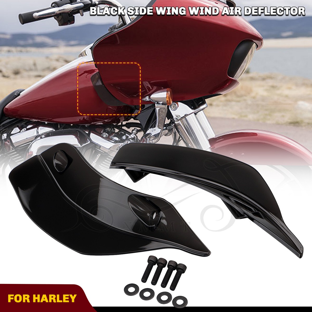 Deflector De Viento Para Harley Road Glide HARLEY DAVIDSON CHROME