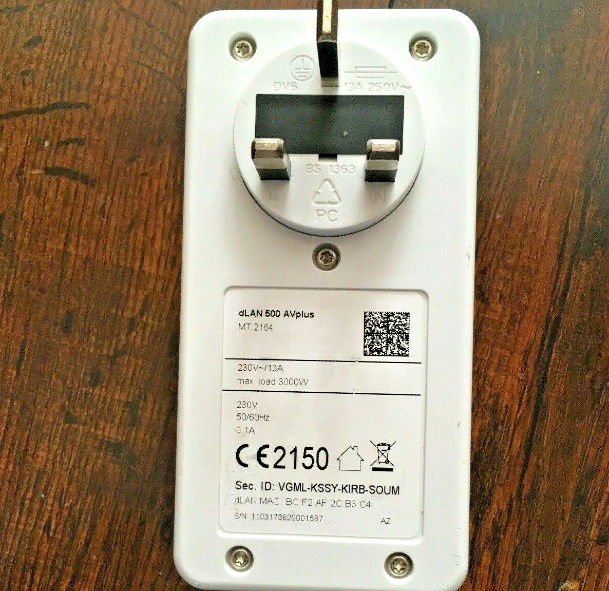 Devolo dLAN 500 AVplus 500 Mbps Ethernet Powerline Adapter MT:2164 add ...