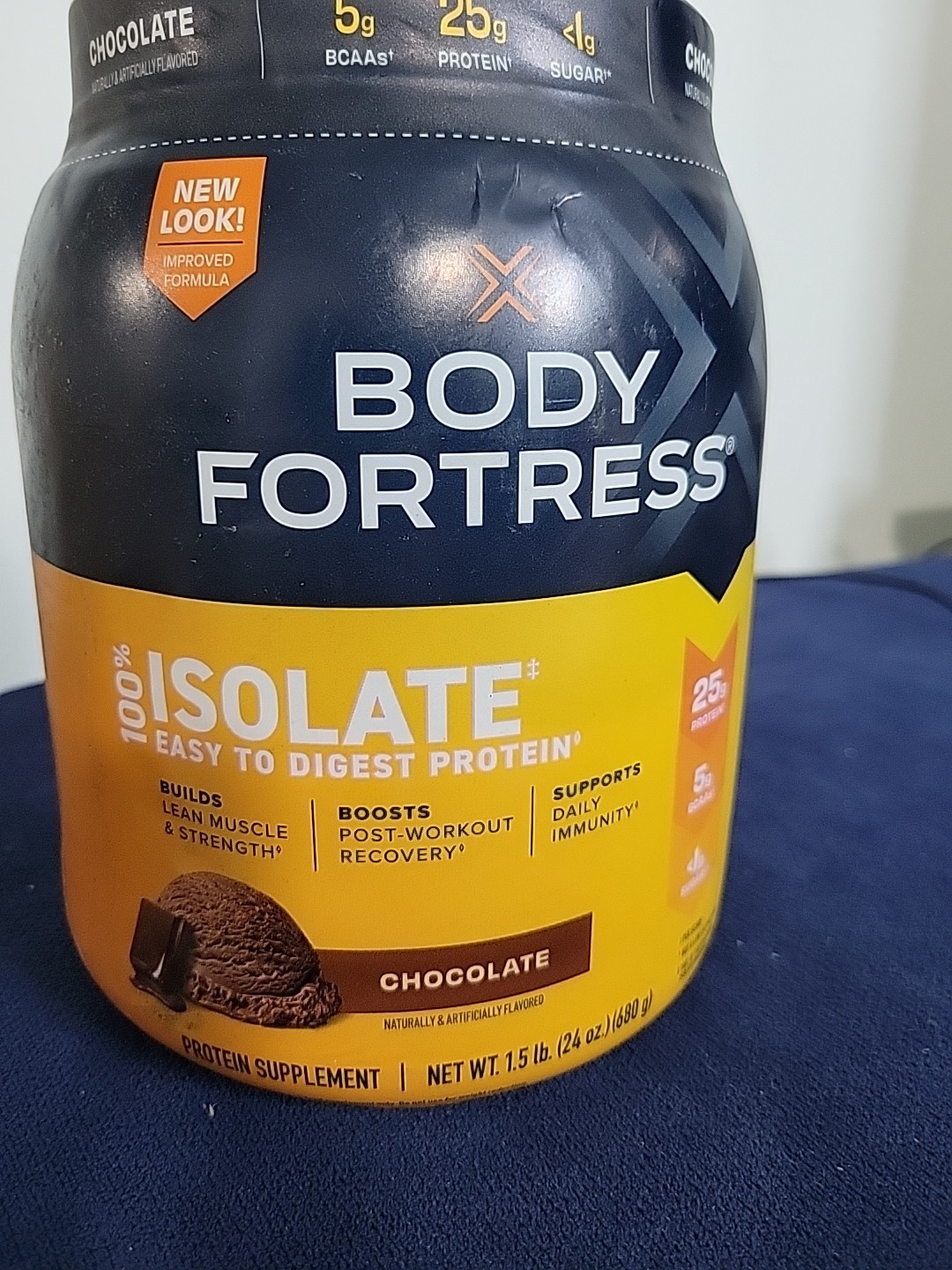 Body Fortress Super Advanced Whey Chocolate Protein Powder 1.5 lbs Exp ...
