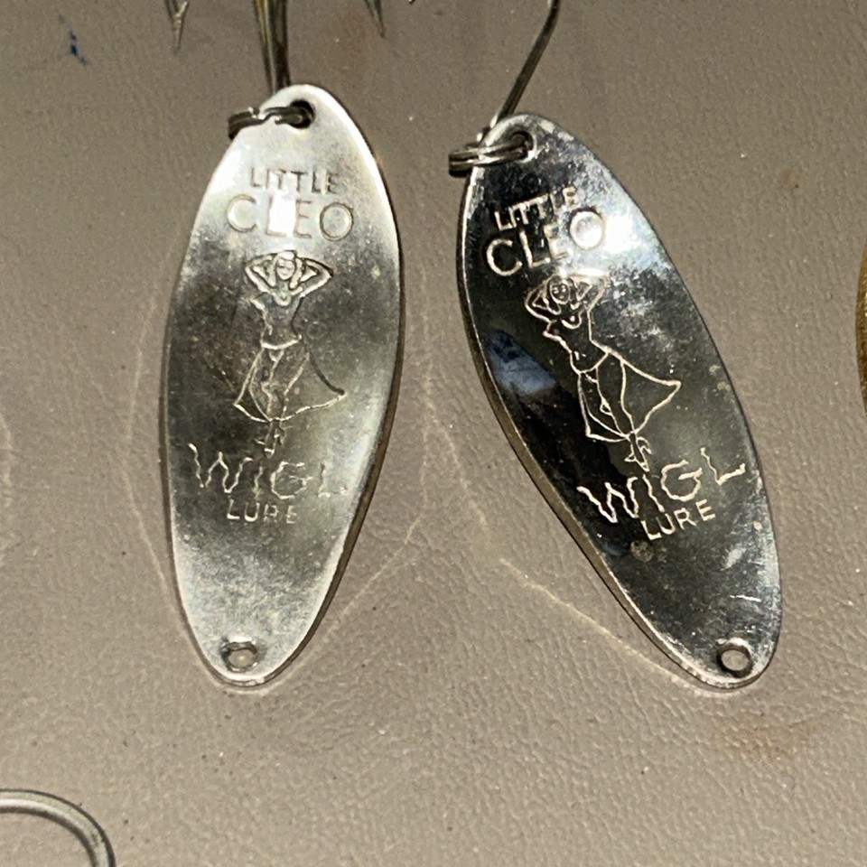Lot of 12 Little Cleo Wigl Lure Lot Spoons | eBay