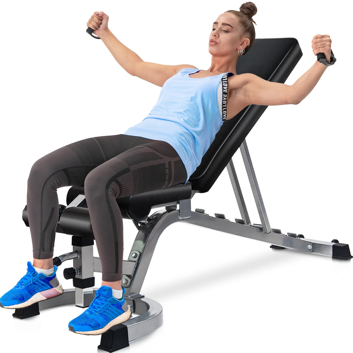 Gym Weight Bench, Adjustable Weight Bench With Back