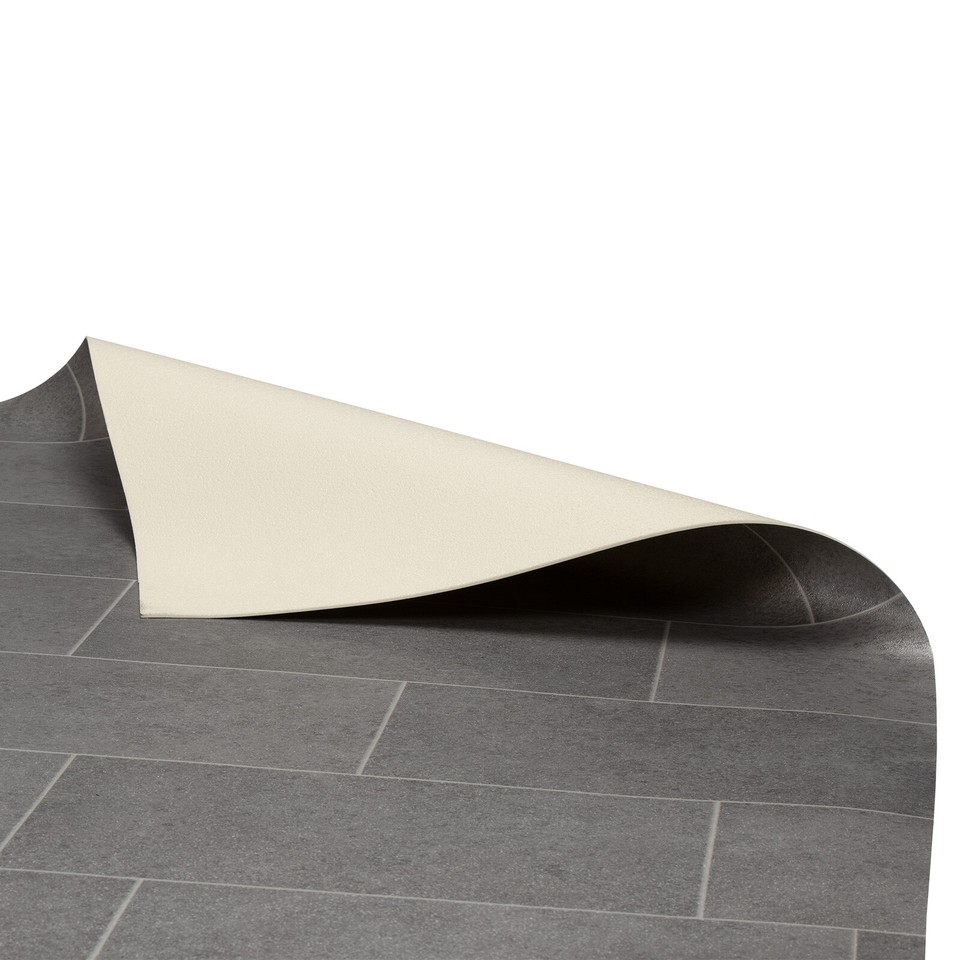 PVC Bodenbelag Vinylboden CV Belag Plaza in Fliesen-Optik Meterware 6 ...