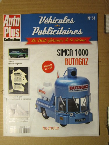 FASCICULE 54 AUTO PLUS VEHICULES PUBLICITAIRES SIMCA 1000 BUTAGAZ | eBay