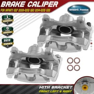 2x Brake Calipers w/ Bracket for Infiniti G35 07-08 G37 08-13 Front ...