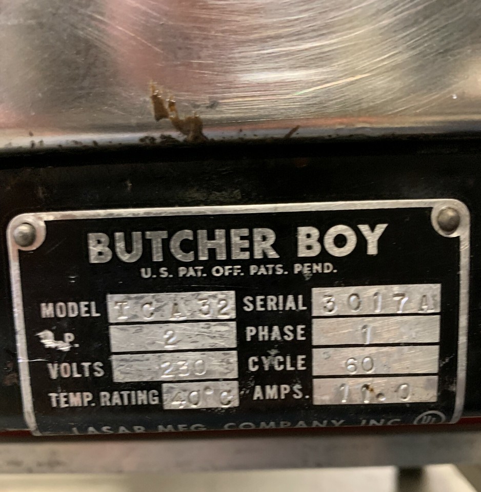 BUTCHER BOY TCA32 2HP MEAT GRINDER POWER BASE UNIT BOX, 230V, 1PH | eBay