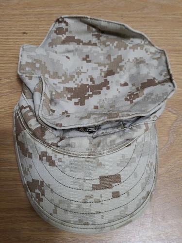 USMC COVER GARRISON MARPAT DESERT US MARINE CORPS CAP HAT Small #10 | eBay
