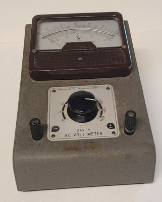 VINTAGE HANSEN ELECTRIC AC VOLT METER DAV-9 | eBay