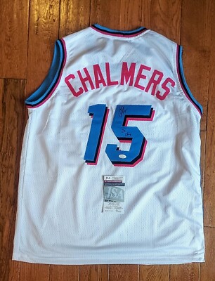 Mario Chalmers Signed Autographed Miami Custom Jersey Inscribed XL JSA ...
