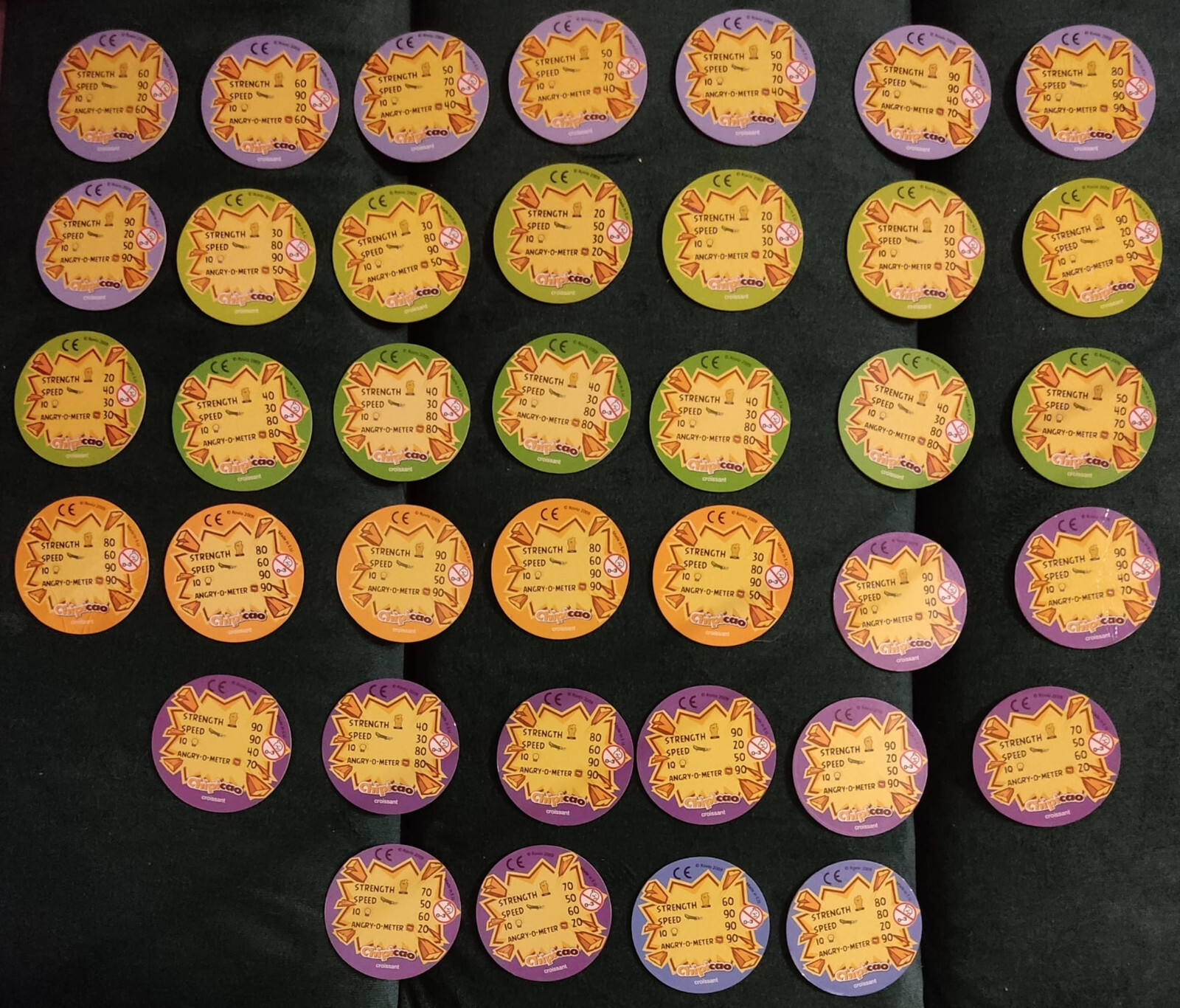 SpongeBob Squarepants VIACOM 22 / ANGRY BIRDS CHIPICAO POGS/TAZOS Discs ...