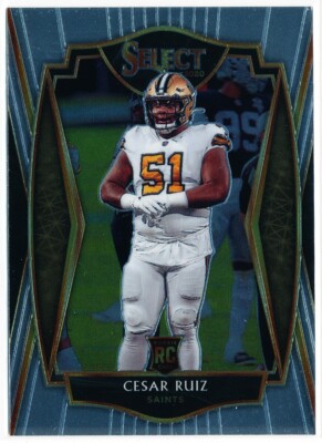 Cesar Ruiz 2020 Select Football Premier Level #191 New Orleans Saints ...