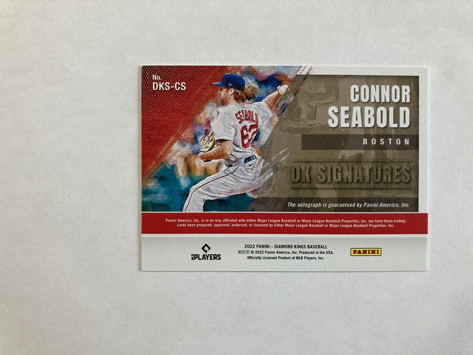2022 Panini Diamond Kings Connor Seabold Auto #42/75 Rookie | eBay