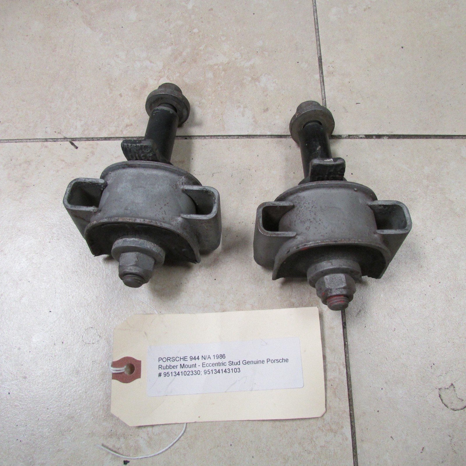 Porsche 944 Turbo S2 Caster Block Eccentric Bolt SET for Front Control ...