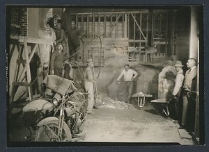 1931 REMODELING THE "BANK CLUB" Reno, Nevada (With Old Motorcycle ...