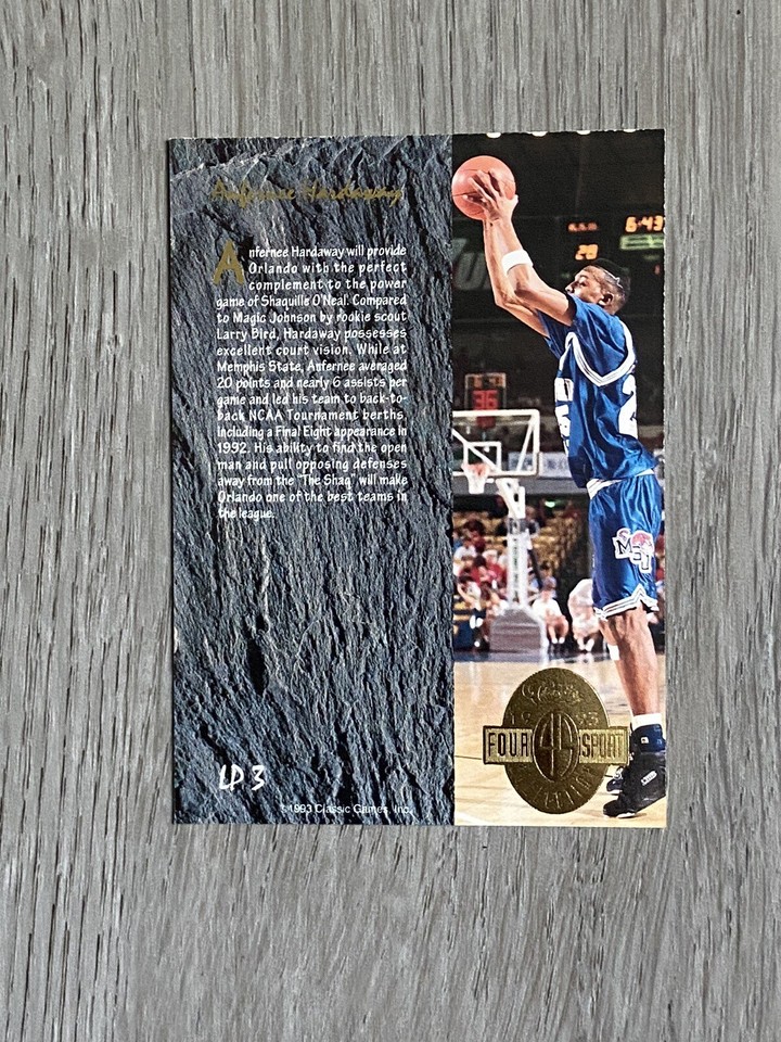 1993 Classic Four Sport 'Limited' | Anfernee Hardaway | 1 of 63,400 | #LP3 | eBay