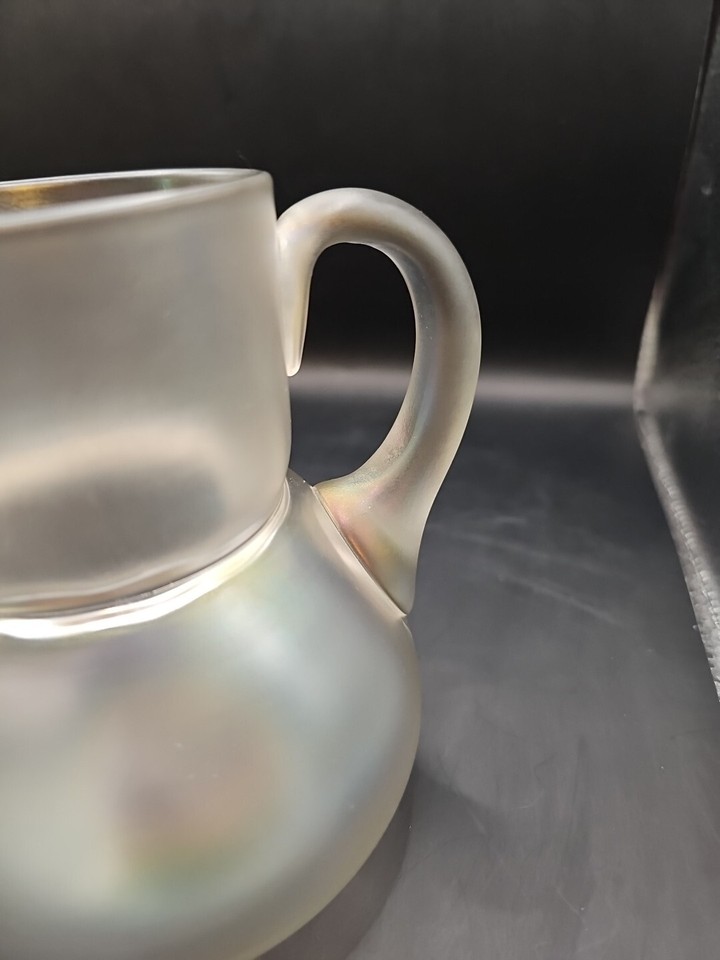 CARDER STEUBEN GLASS VERRE DE SOIE PITCHER JUG | eBay