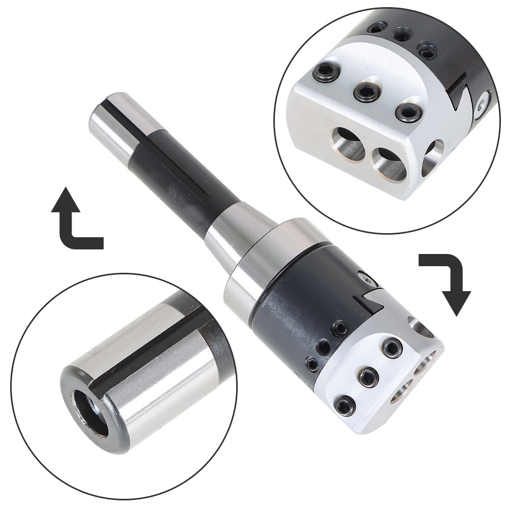 2" Boring Head R8 Shank 9Pcs 1/2" Carbide Boring Bar Set For Bridgeport ...