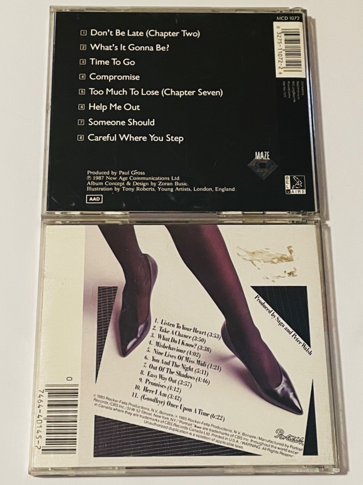 SAGA Silent Knight CD 8 tracks Maze Belaire MCD 1072 RARE +BONUS ...