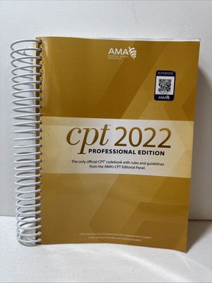 CPT 2022: Professional Edition - Spiral-bound, by Synovec Mark S ...