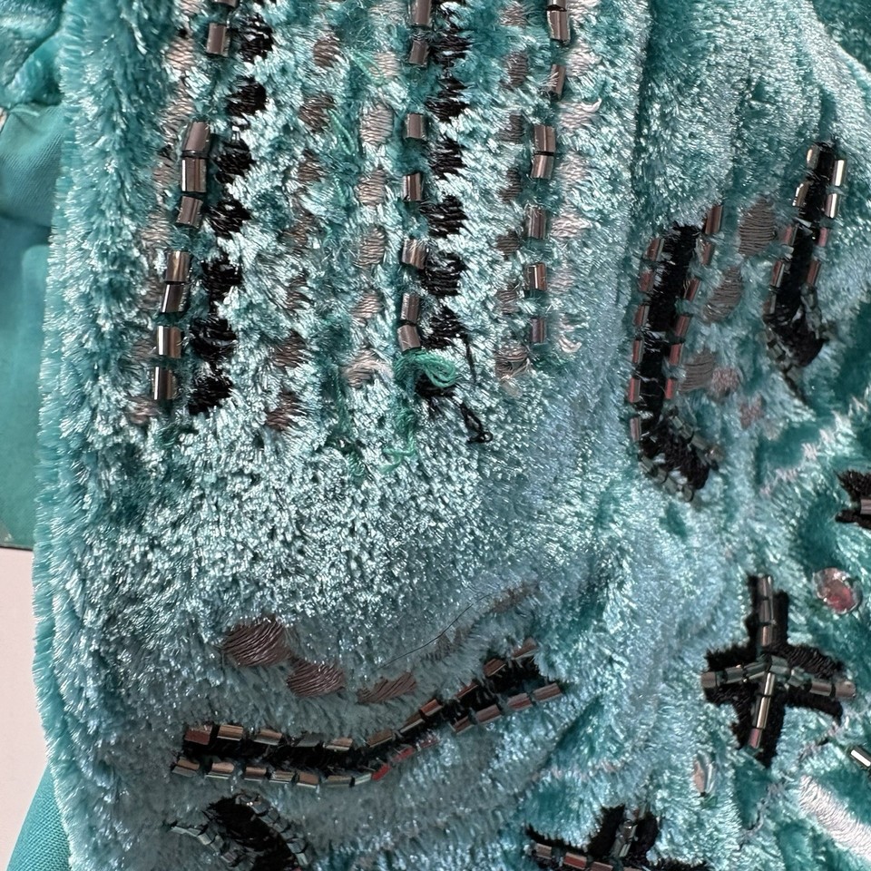 Crazy Train Jacket Women’s L Turquoise Velvet The Jennings Western ...