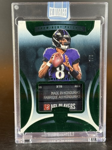 2024 Panini Eminence Lamar Jackson Prominent Patches Laundry Tags #1/3 ...