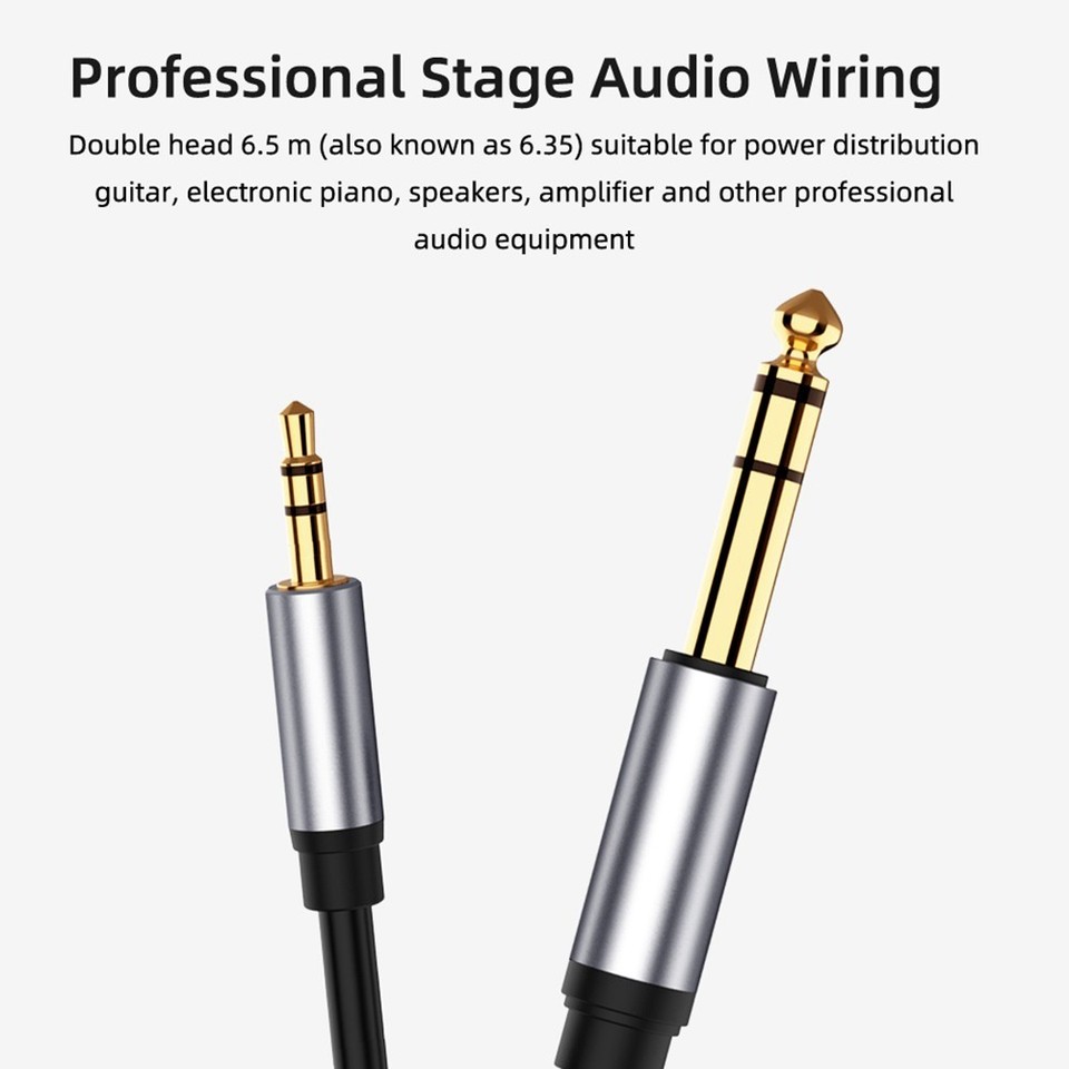 Audio Cable Auxiliary Cable Black Parts Mic Cable Accessories ...