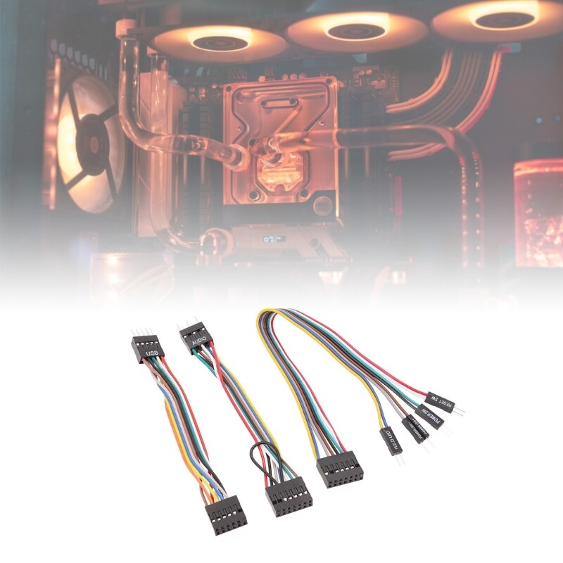 3Pcs Motherboard Line Power Switch Adapter Cable Transfer Wiring Switch ...