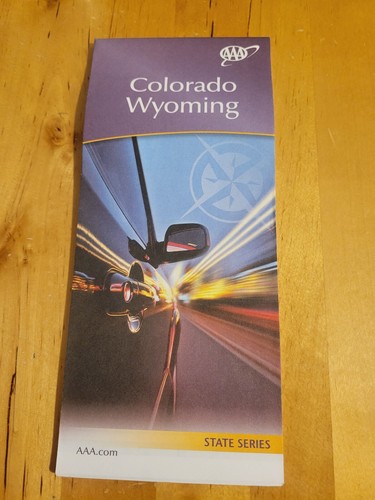COLORADO WYOMING CO WY State Map AAA Road Tour Map NEW | eBay