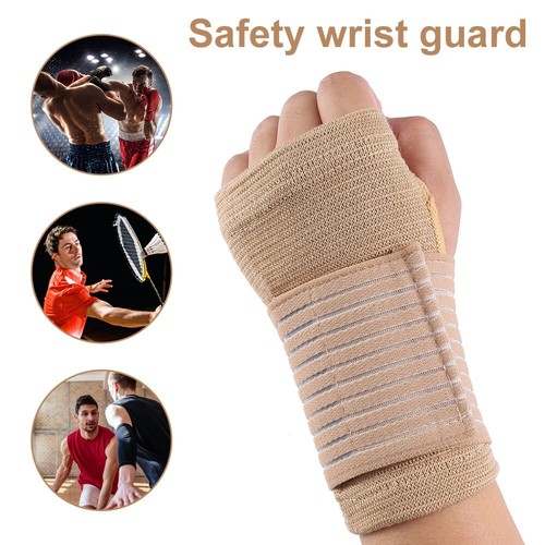 2Pcs Elastic Bandage Wrist Guard Support Arthritis Sprain Band Carpal ...