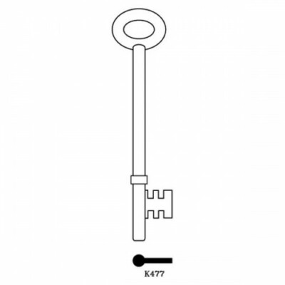 GIBBONS K477 YALE PRE CUT 1 LEVER MORTICE KEY TO SUIT RIM LOCKS 1 - 12 ...