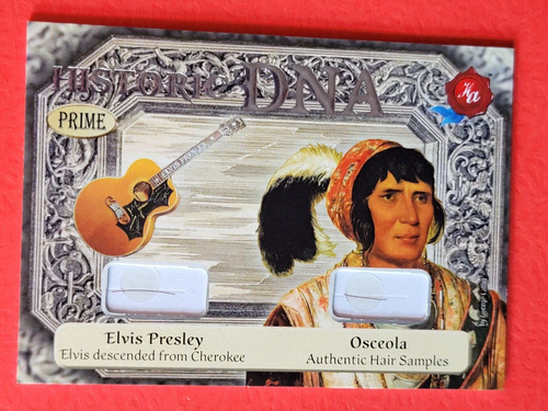 ELVIS PRESLEY HAIR STRAND RELIC CARD #d7/13 OSCEOLA 2024 HISTORIC DNA ...