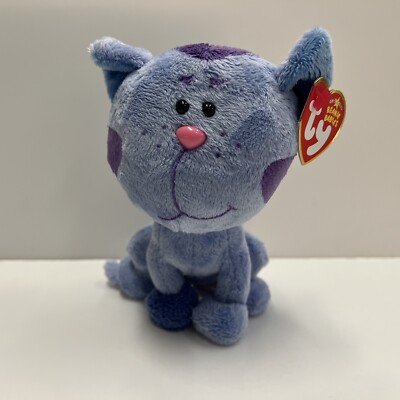 TY Beanie Baby - PERIWINKLE the Cat (Nick Jr. - Blue's Clues) -MWMTs ...