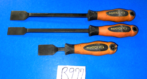 MATCO TOOLS 3 PIECE CARBON SCRAPERS ORANGE SOFT GRIP HANDLES | eBay