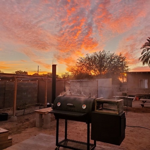 Buy 034;WORKER BEE" Texas Styled Offset Smoker BBQ Chud Traeger Pit ...