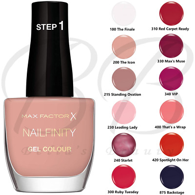 Max Factor Nailfinity X-Press Long Lasting Gel Nail Polish 12ml *CHOOSE ...
