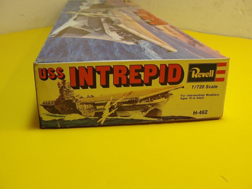 Revell Kit H-462 USS Intrepid WWII Aircraft Carrier - 1:720. 14”. | eBay