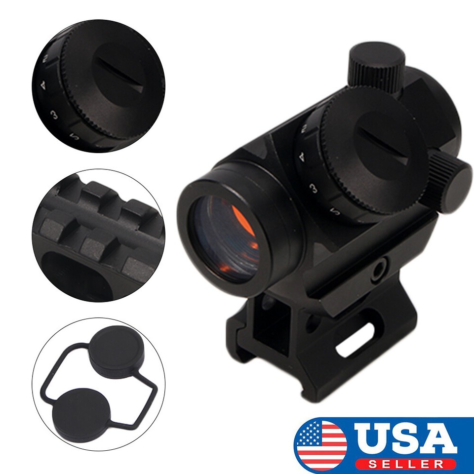Sniper Red Dot Sight 2 MOA 1x25mm Reflex Sight with 1'' Inch Riser ...
