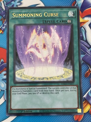Summoning Curse 1st Edition Ultra Rare RA03-EN057 Yu-Gi-Oh! NM | eBay