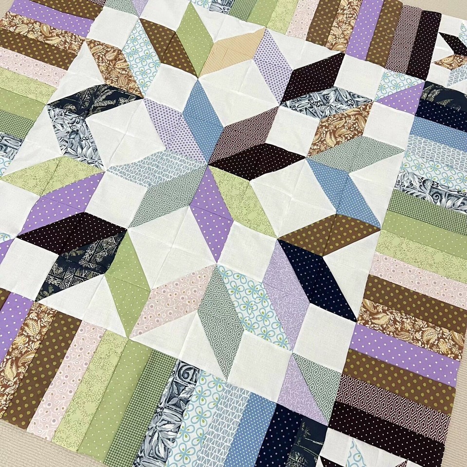 Handmade Family Reunion Baby Quilt Top 47x47" Pieced~ BABY/BED/Wall ...
