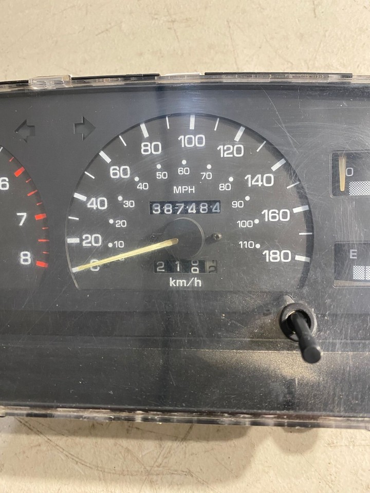 1993-1995 Toyota 4runner Pickup 387k KMH Speedometer Instrument Cluster ...