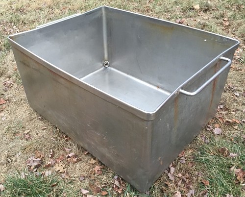 Very Heavy Duty / Gauge Stainless Steel Meat Butcher Transport Vat Tub ...