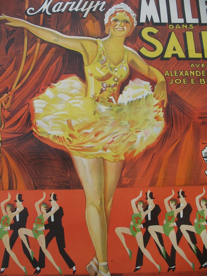 SALLY (1929) Original Release Belgian Poster on Linen, Marilyn Miller ...