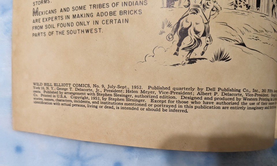 Dell WILD BILL ELLIOTT Comic No. 9 1952 - Very Good | eBay