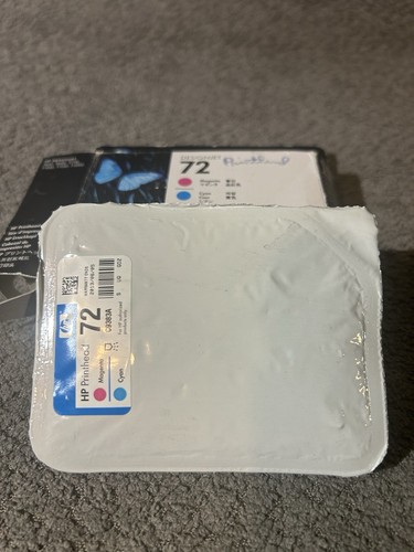 HP , Design Jet 72, C9383A Magenta & Cyan / Cartridges, Factory Sealed ...