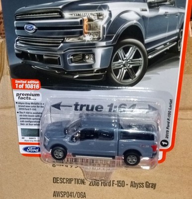 Auto World 2018 Ford F-150 Lariat Pickup Truck Gray 1/64 Diecast Car ...