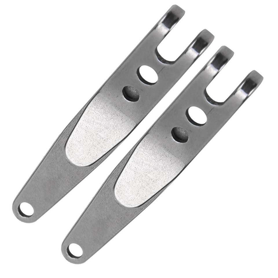 2Pcs Outdoor Belt Clip Stainless Steel Suspension Pocket Clip Key ...