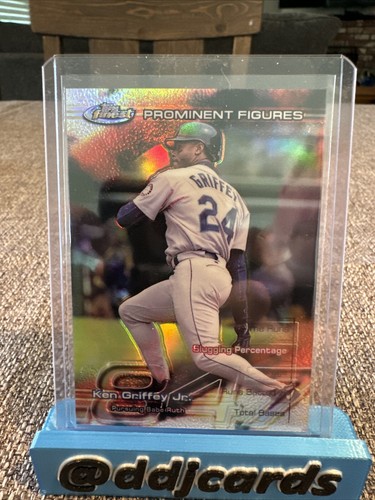 1999 Topps Finest Prominent Figures REFRACTOR /847 Ken Griffey Jr PF14 ...