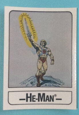 MOTU HE-MAN CARD WONDER BREAD HE-MAN MASTERS OF THE UNIVERSE 1986 ...