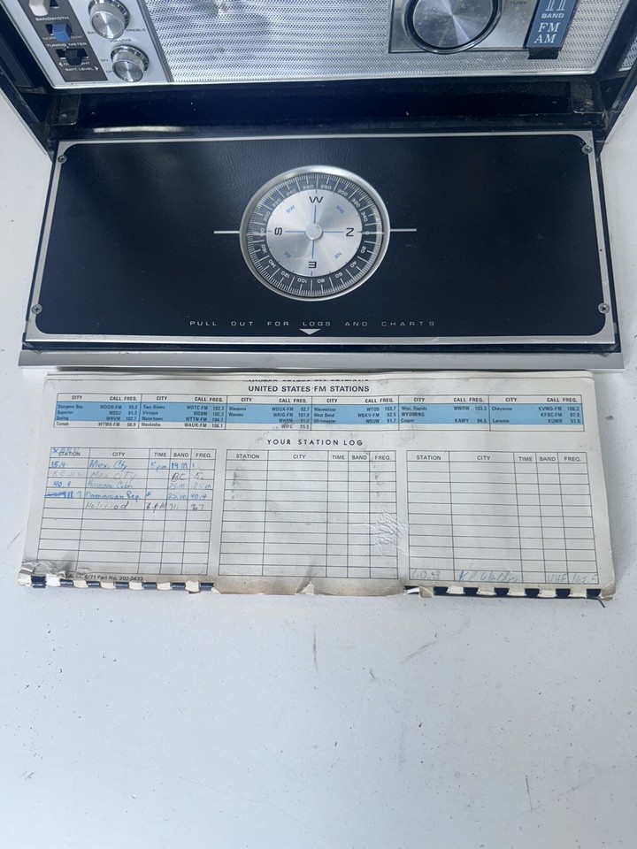 VTG Zenith Royal Trans-Oceanic D7000Y 11 Band AM/FM S/W Radio Tested ...