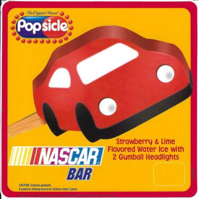 Classic NASCAR Bar Popsicle Ice Cream Truck Sticker 6" x 6" FREE ...