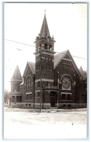 c1940's ME Church Scene Street Sheldon Iowa IA RPPC Photo Vintage ...